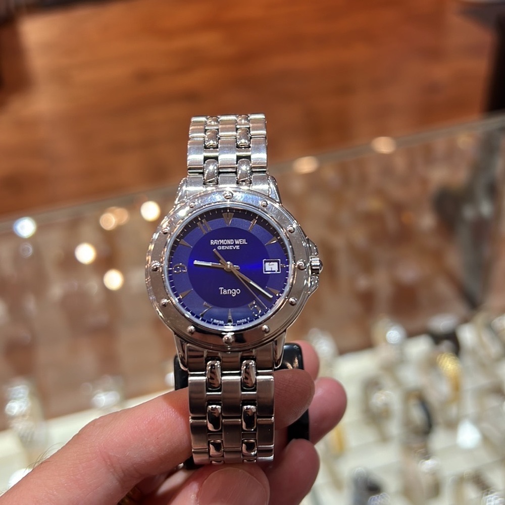 Raymond Weil 5560 Tango Collection Blue Dial Men’s Wr… - Gem